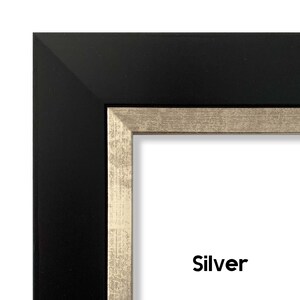 Wide Contemporary Black Picture Frame for Wall Art, Office, Wedding ...