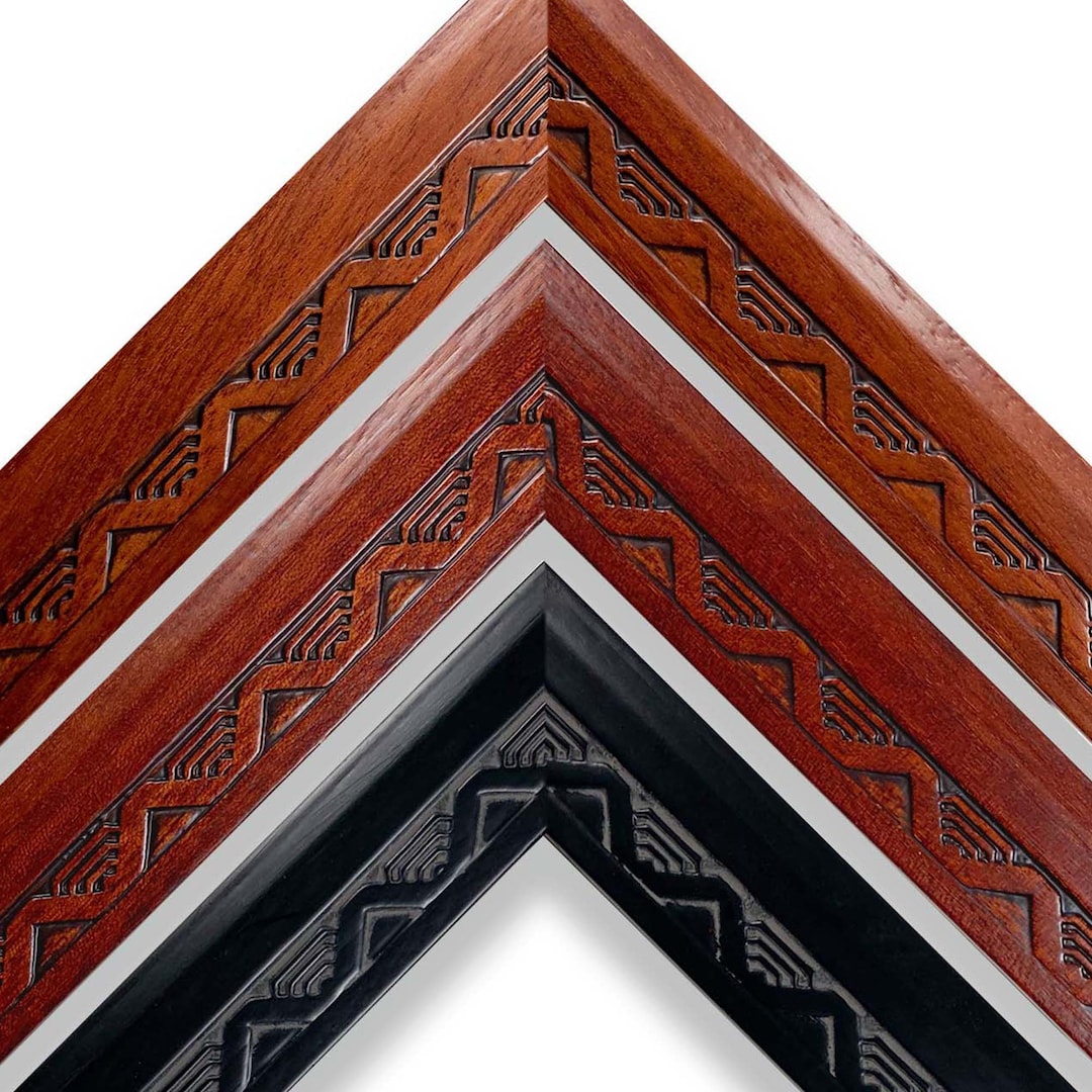 Aztek Zig-zag Triangle Picture Frame for Wall Art, Office, Wedding ...