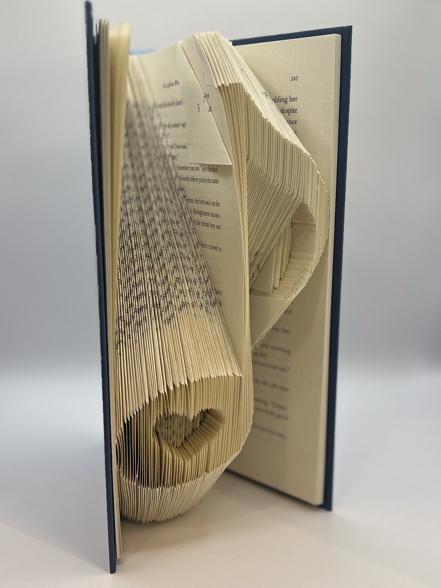 Music Note Folded Book Art: Unique Musician Gift - Etsy