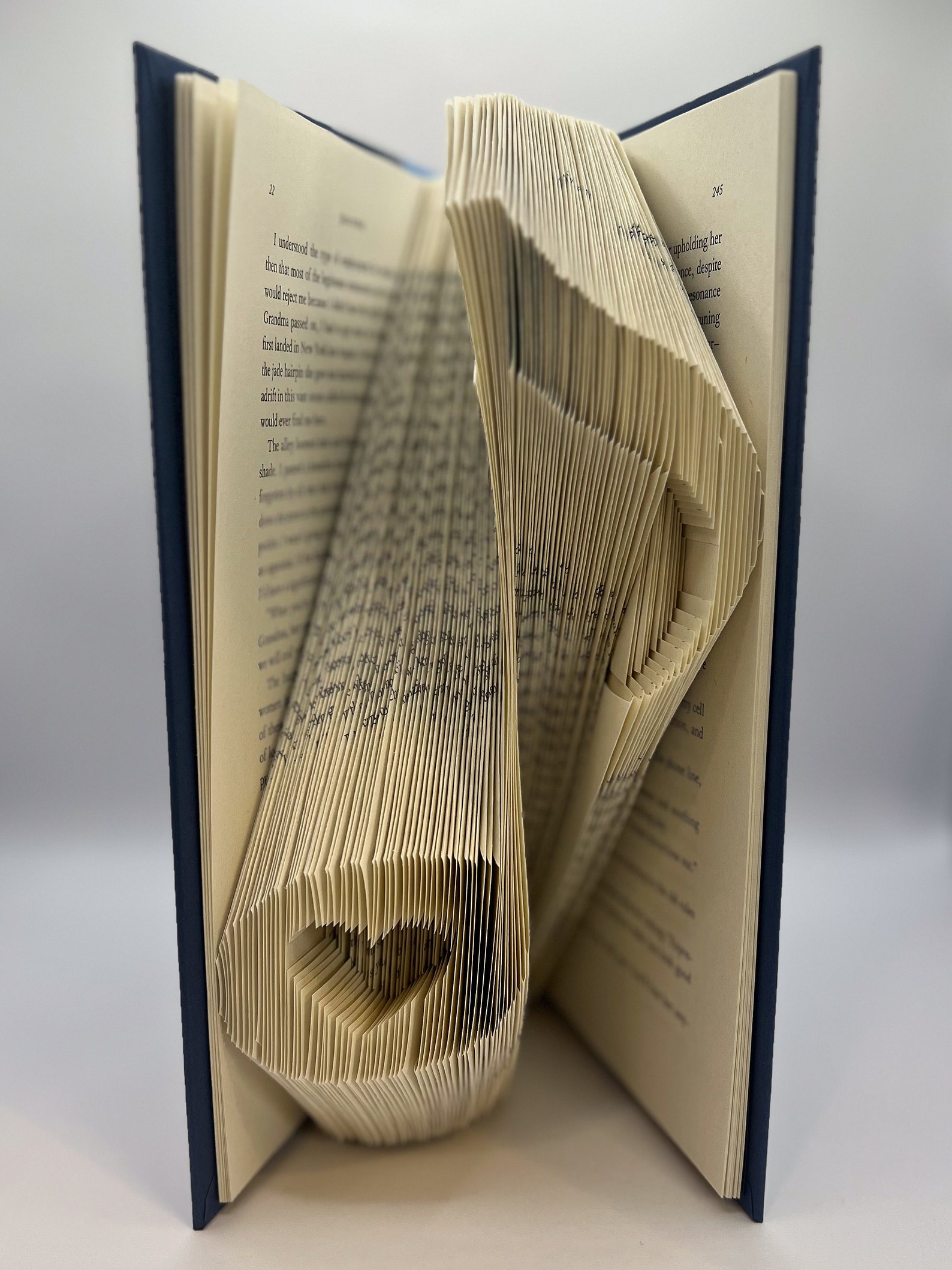 Music Note Folded Book Art: Unique Musician Gift - Etsy