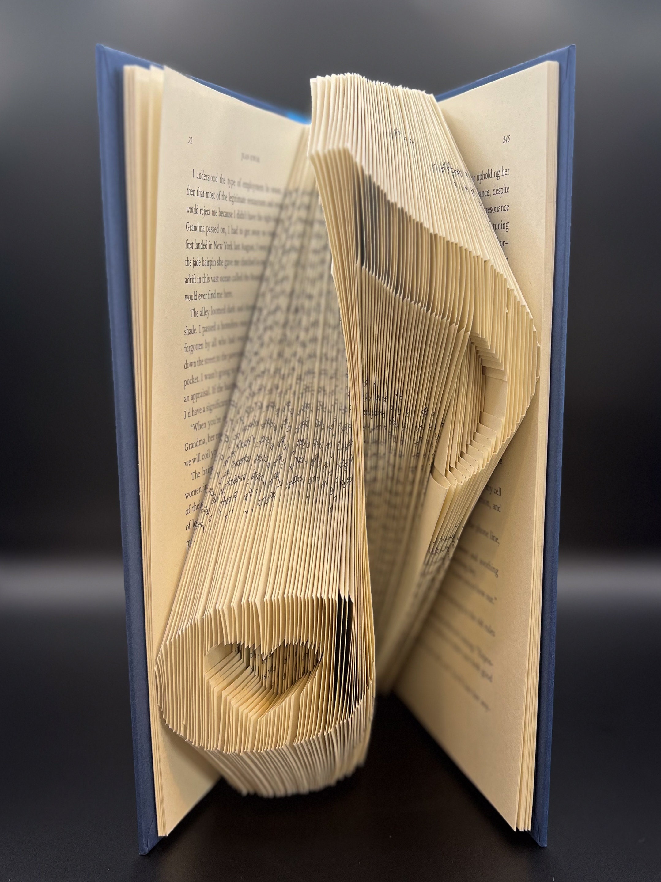 Music Note Folded Book Art: Unique Musician Gift - Etsy