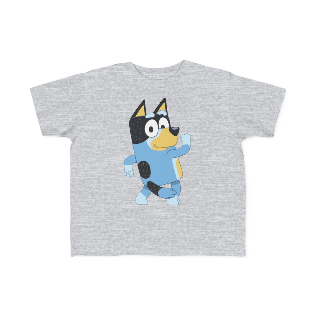 Bluey Toddler Tee Shirt, Toddler's Fine Jersey Tee, Cartoon Character ...