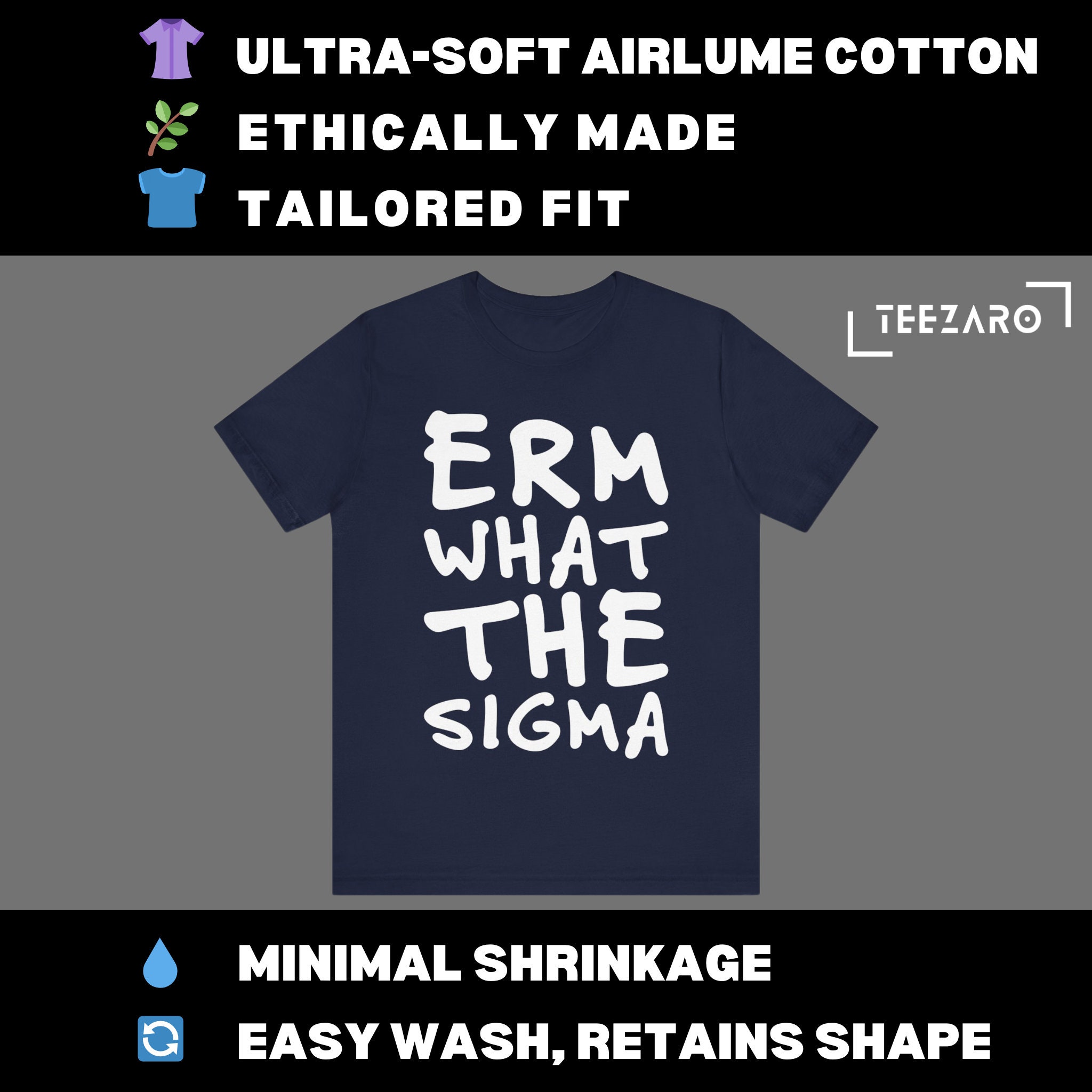 Erm What the Sigma T-shirt, Viral Tiktok Meme Tee - Etsy