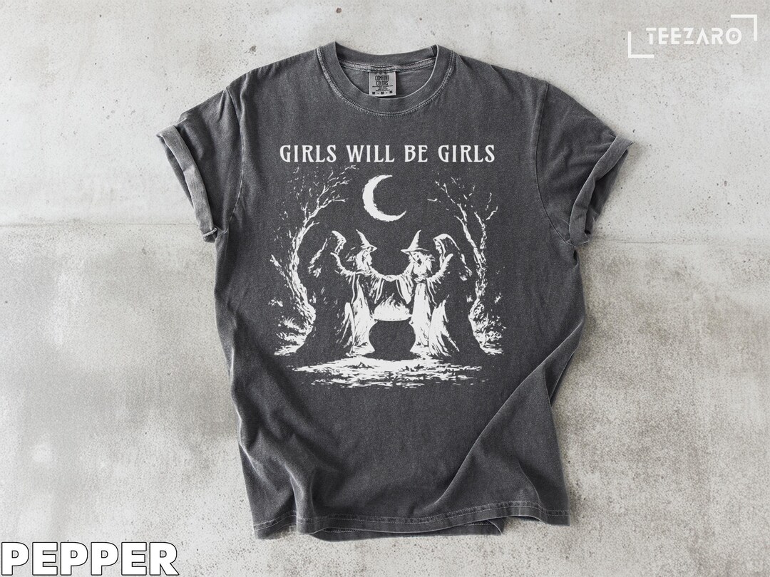 Witch Coven T-shirt: Girls Will Be Girls, Spooky Halloween Tee - Etsy