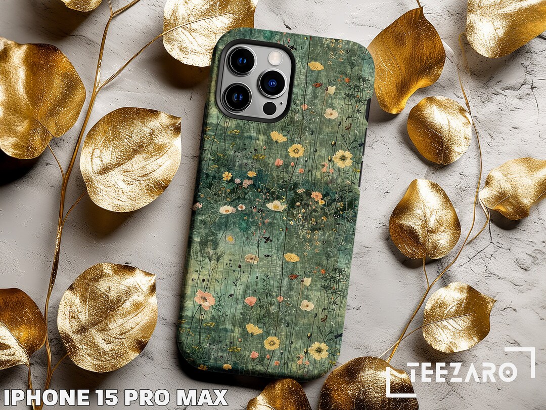 Cottagecore Floral Phone Case: Rustic Wildflower Design - Etsy