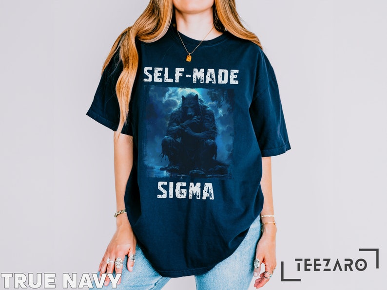 Self-made Sigma Werewolf T-shirt, Comfort Colors Lone Wolf Tee, Trendy ...