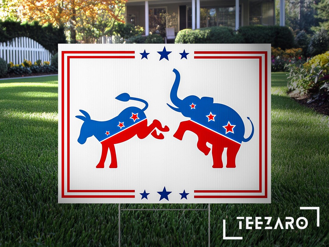 Kamala Harris Tim Walz 2024 Yard Sign, Double-sided Political Lawn ...