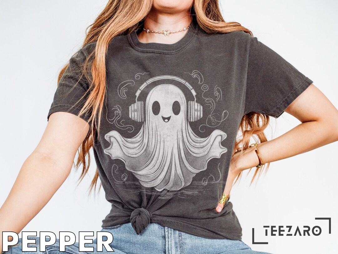 Ghost T-shirt, Halloween Music Lover Tee - Etsy Canada