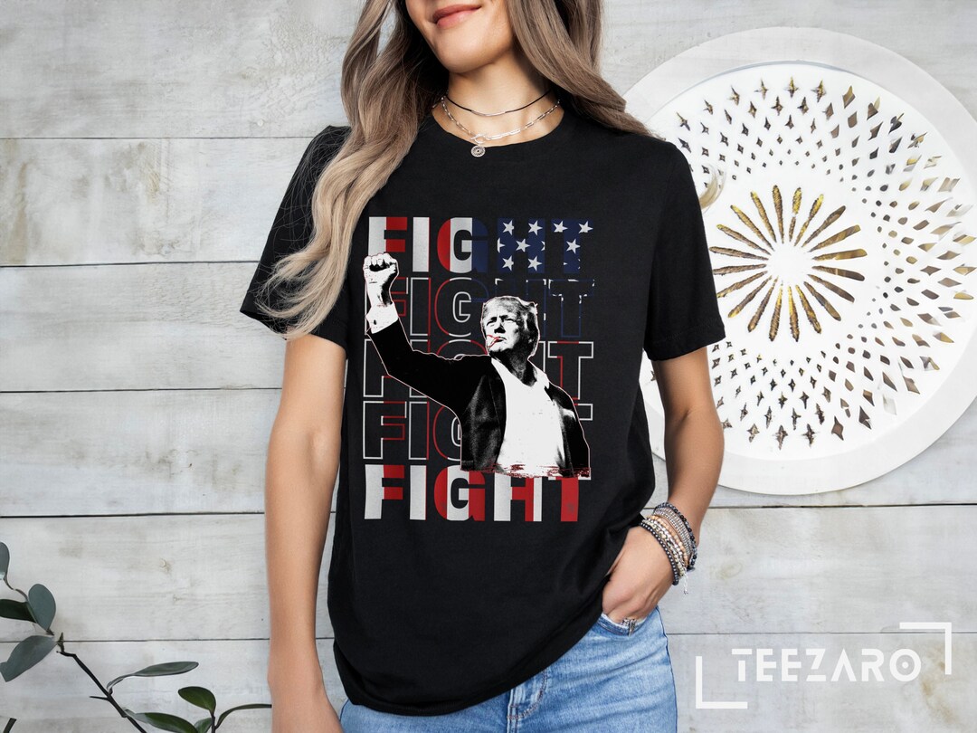 Trump Fight Shirt, Political 2025 T-shirt, Patriotic Tee, Fight for ...
