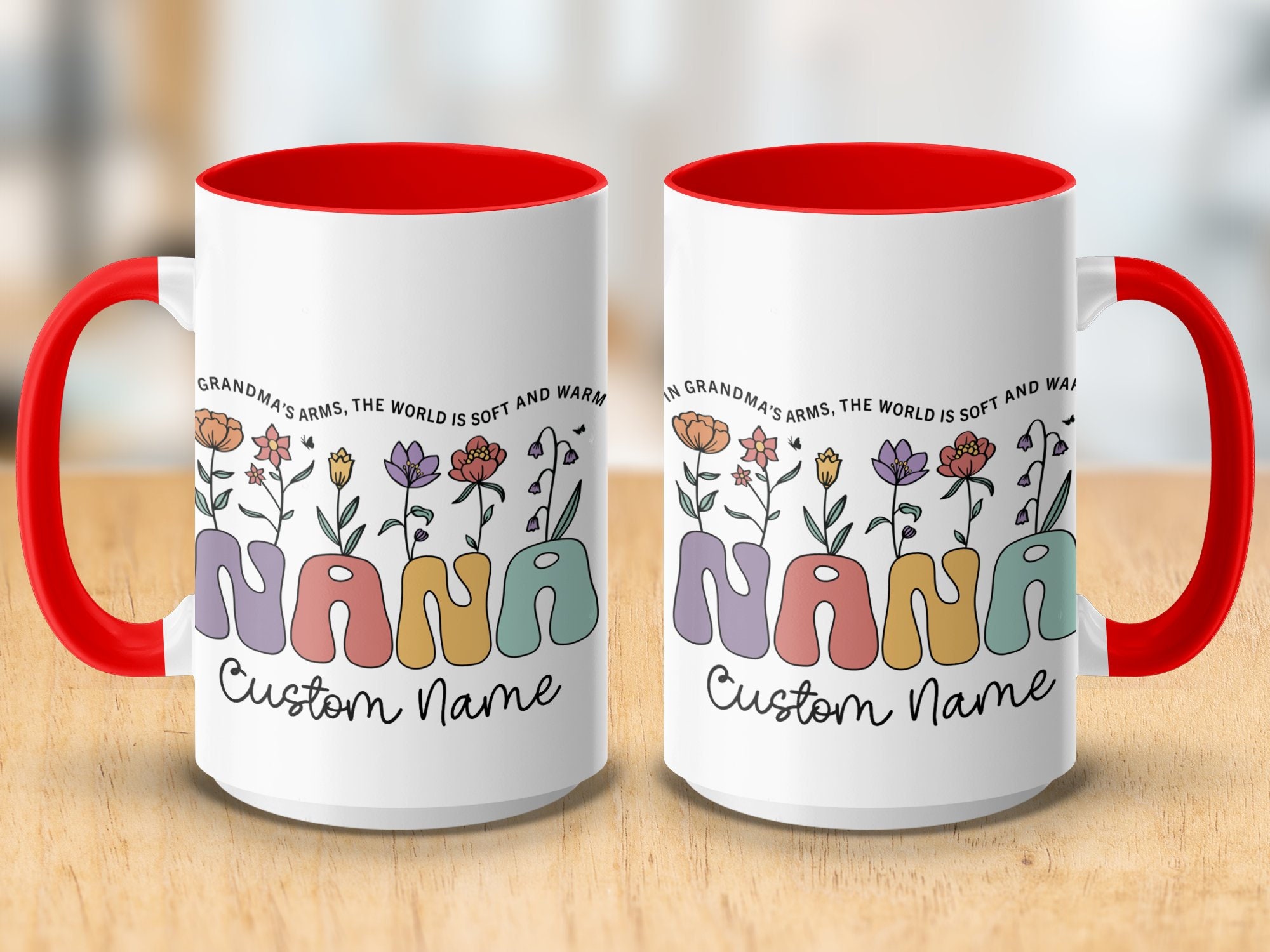Personalized Nana Mug Custom Name Coffee Cup With Sentimental Quote