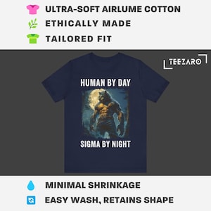 Sigma Werewolf T-shirt: Funny Meme Alpha Male Tee - Etsy