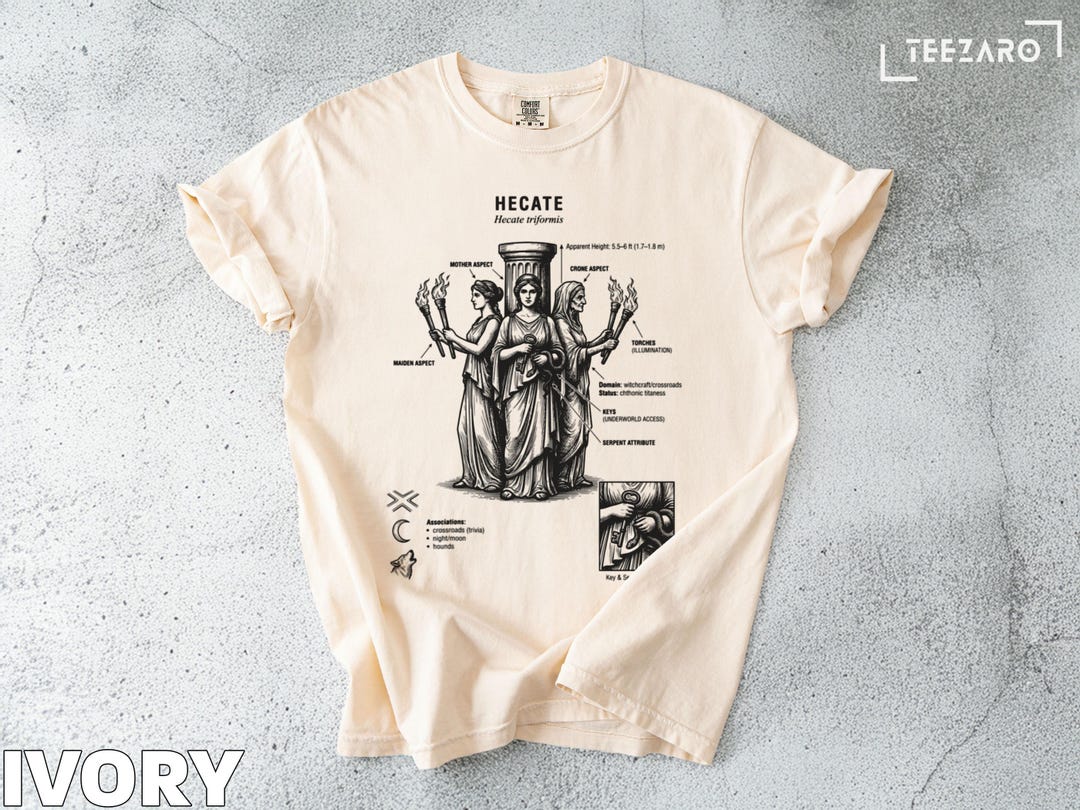 Camiseta de Hécate: Diosa, Triforma, Brujería, Acceso al Inframundo ...