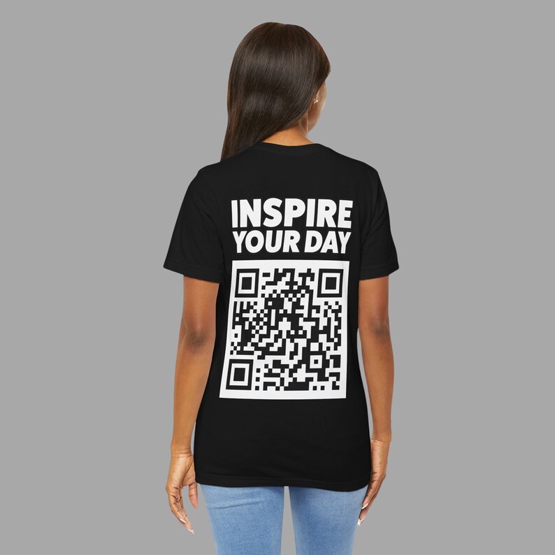Motivational QR Code T-shirt, Positive Affirmation Tee, Inspirational ...