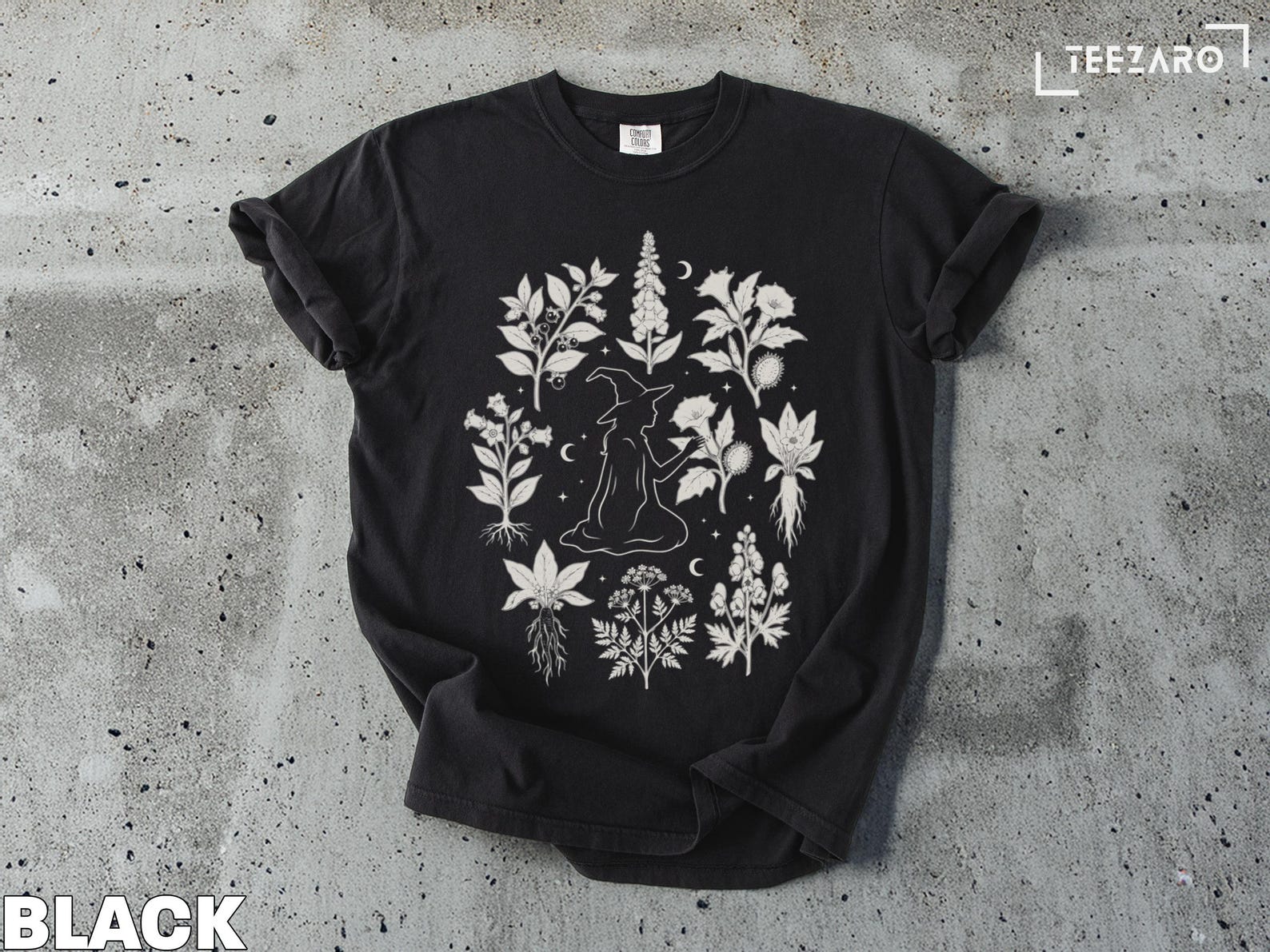 Poisonous Plants Witch T-shirt, Dark Academia Botanical Tee, Gothic ...