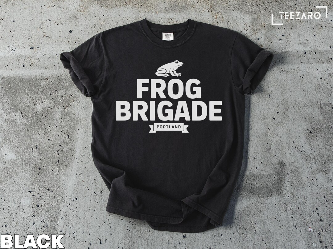 Frog T-shirt: Brigade Portland Graphic, Amphibian Animal, Minimalist ...