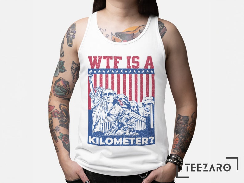 WTF is A Kilometer Tank Top, Inappropriate Weird Unhinged Tee ...