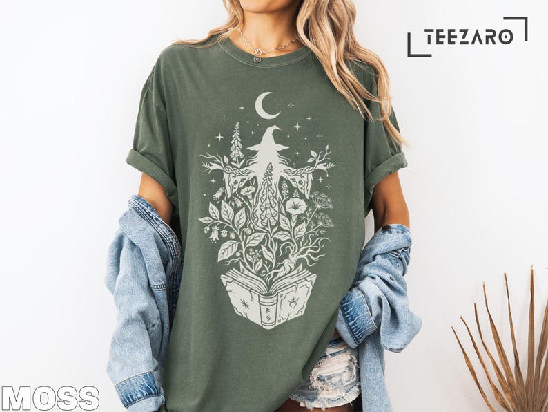 Poisonous Plants Witch T-shirt, Dark Academia Botanical Tee, Occult ...