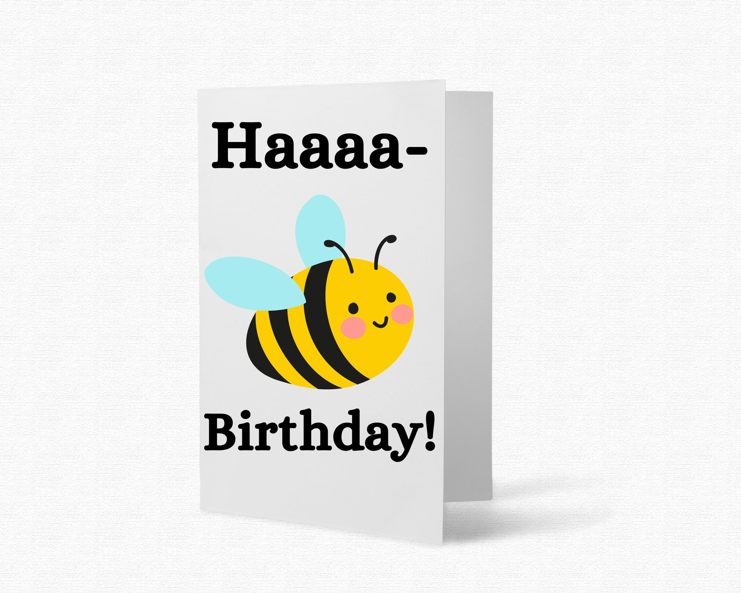 Fun Birthday Card, Bee Birthday Card for Friend, Cute Bee Birthday Card ...