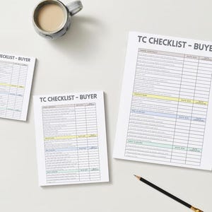 Real Estate Transaction Checklist Template | Buyers & Sellers ...