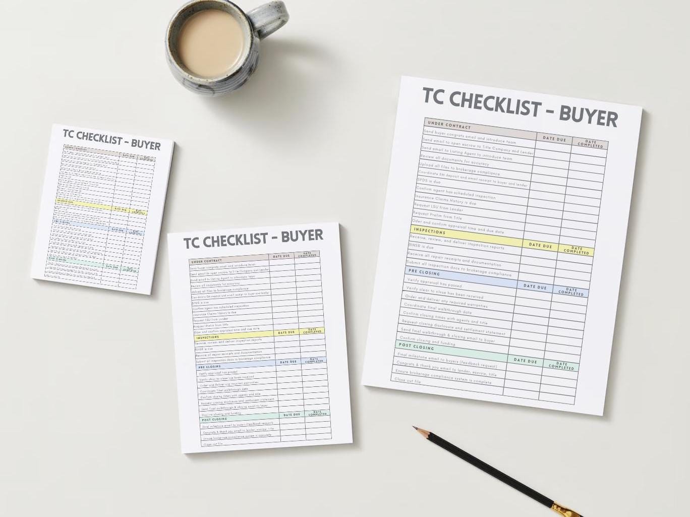 Real Estate Transaction Checklist Template | Buyers & Sellers ...