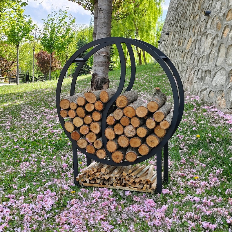 Firewood Round Holder - Etsy