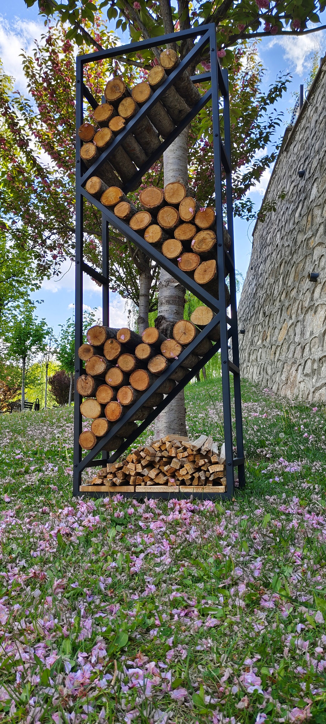 Firewood Rack, Firewood Holder, Log Rack, Fireplace, Rack, Fireplace ...