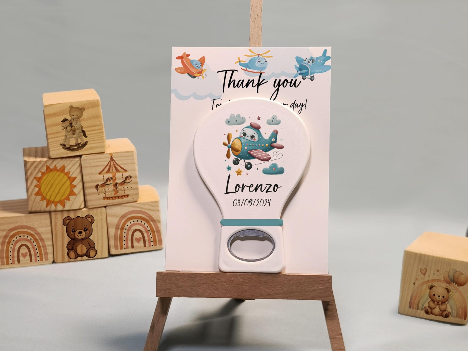 Airplane Birthday Favor: Personalized Magnet Bottle Opener - Etsy