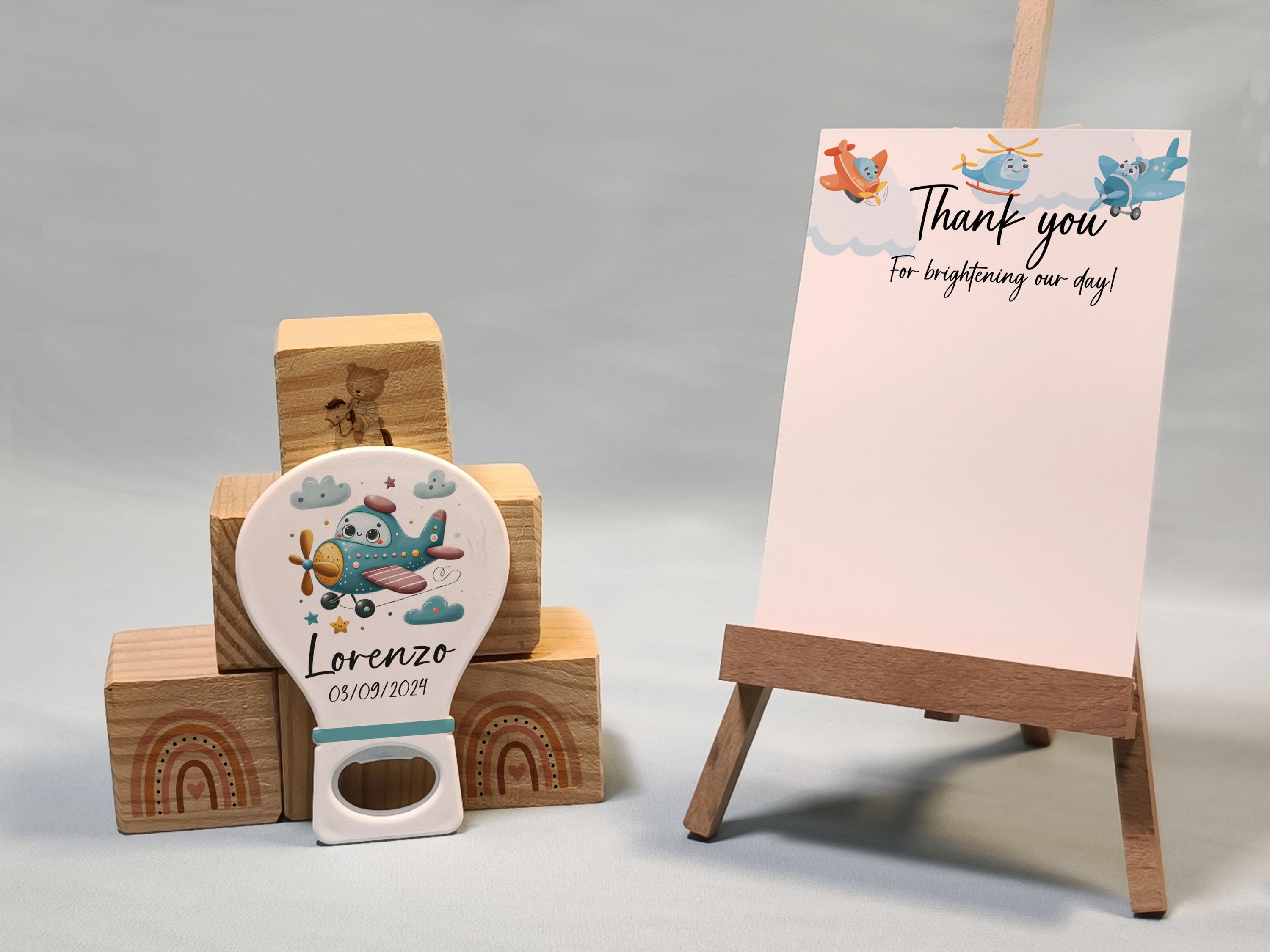 Airplane Birthday Favor: Personalized Magnet Bottle Opener - Etsy