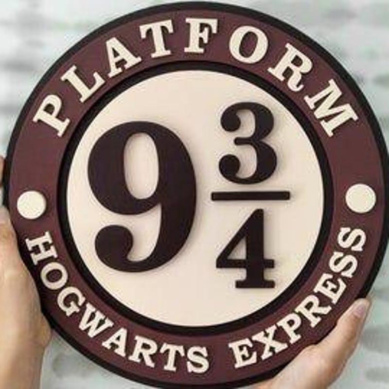 Platform 9 3 4 Sign - Etsy