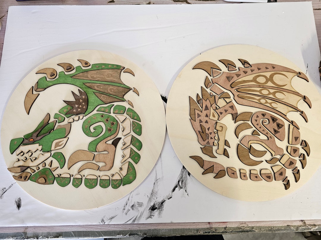 Monster Hunter Bundle- Rathalos and Rathian Combo - Etsy