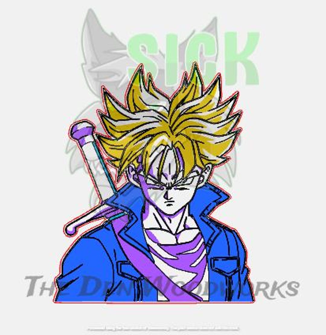 Super Saiyan Trunks Complex SVG - Etsy