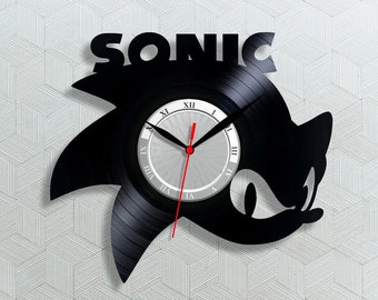 Sonic the Hedgehog Wooden Clock - Etsy