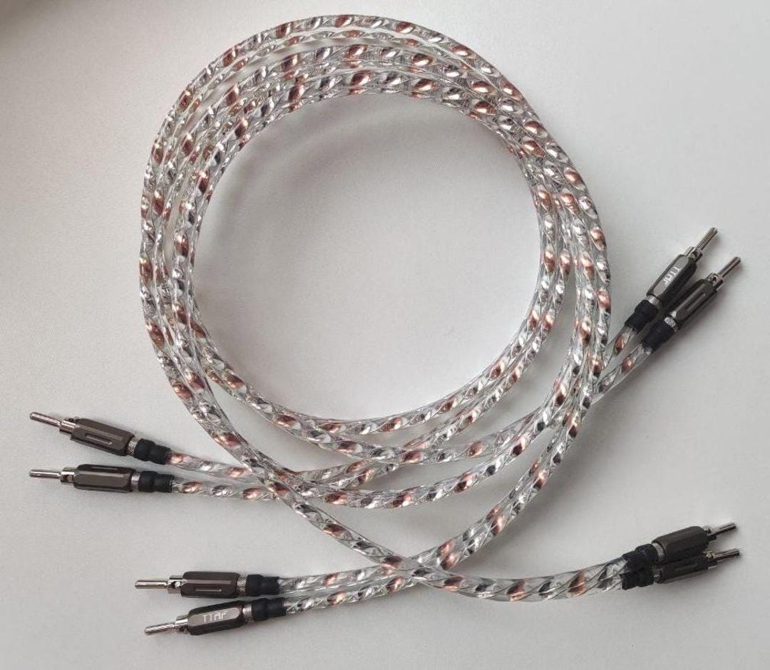 TTAF Hi-end Speaker Cable Pair 14AWG | Silver Plated Copper Hybrid ...