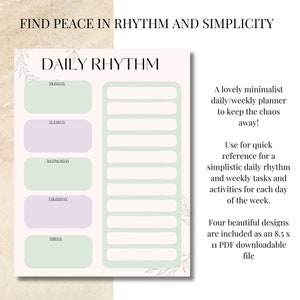 Waldorf Inspired Daily and Weekly Rhythm Planner for Homeschool ...
