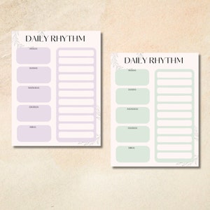 Waldorf Inspired Daily and Weekly Rhythm Planner for Homeschool ...