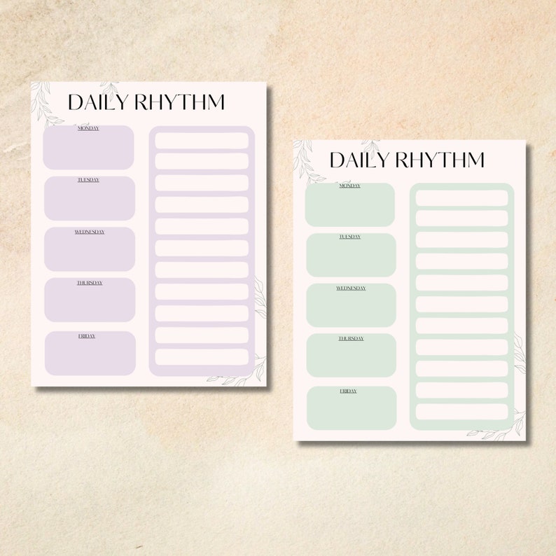 Waldorf Inspired Daily and Weekly Rhythm Planner for Homeschool ...