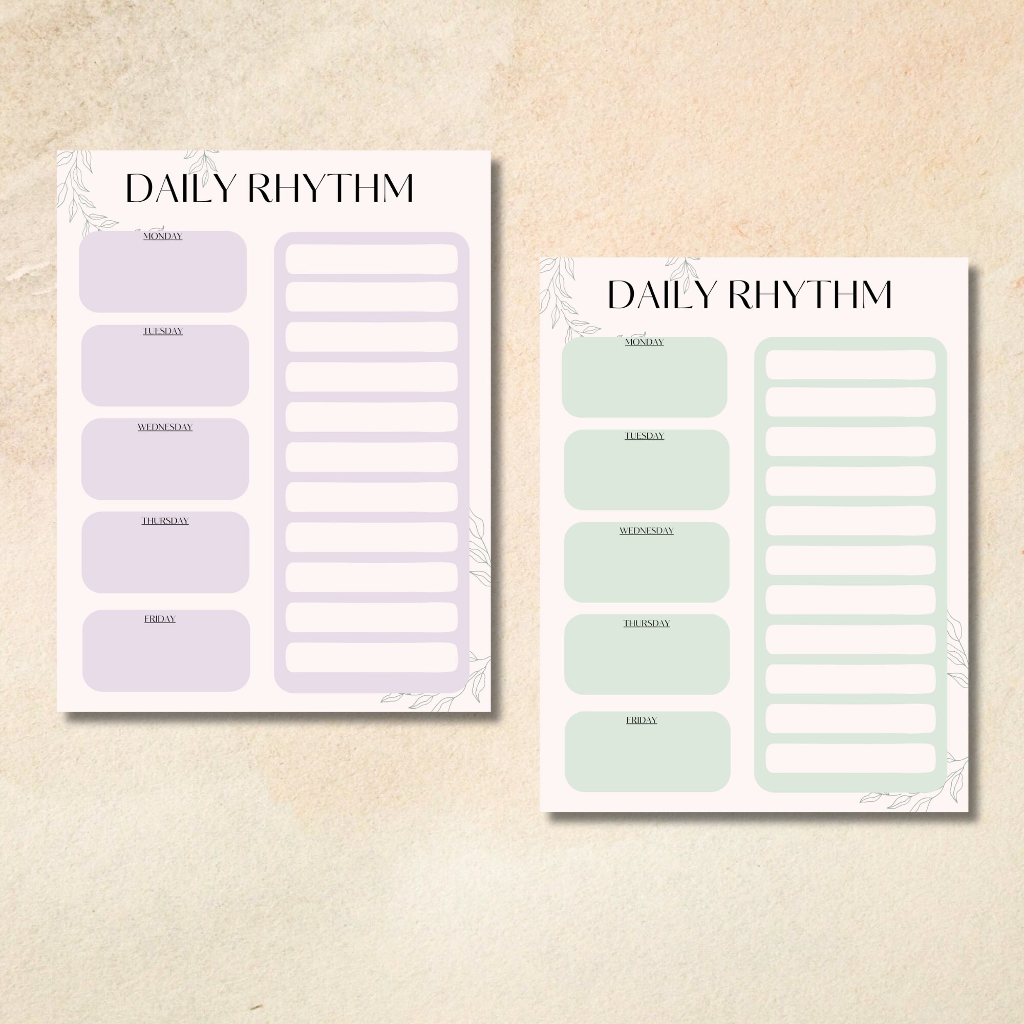 Waldorf Inspired Daily and Weekly Rhythm Planner for Homeschool ...