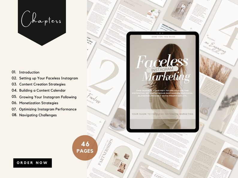 Faceless Instagram Marketing Guide Personal Use Done for You Niche Down ...