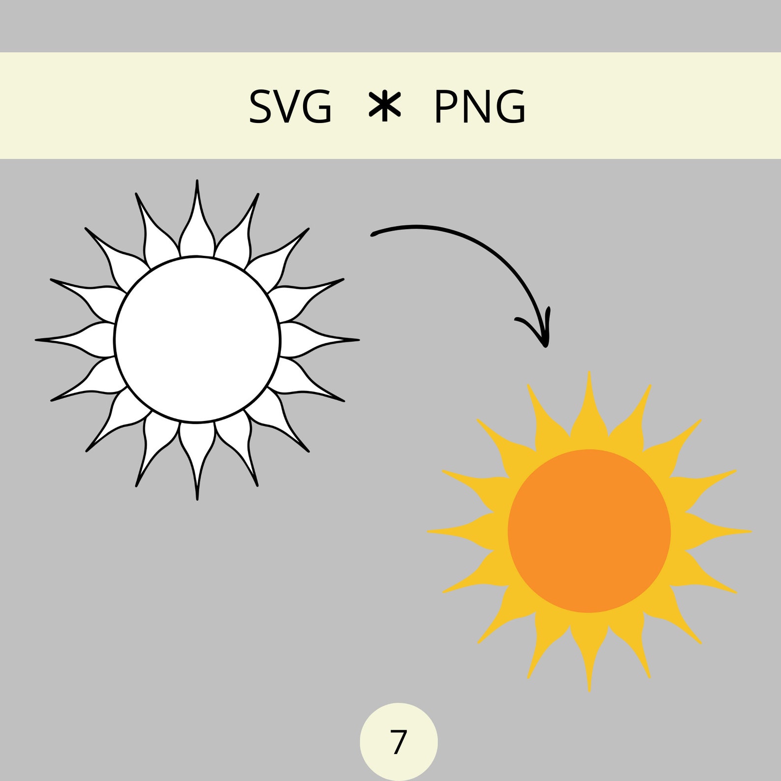 Sun SVG Sun PNG Clip Art Sun Outline Png Commercial Use Sun Cricut - Etsy