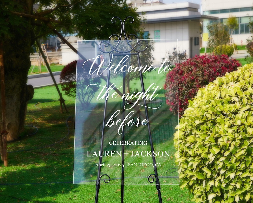 Welcome to the Night Before Sign, Rehearsal Dinner Welcome Sign, the ...
