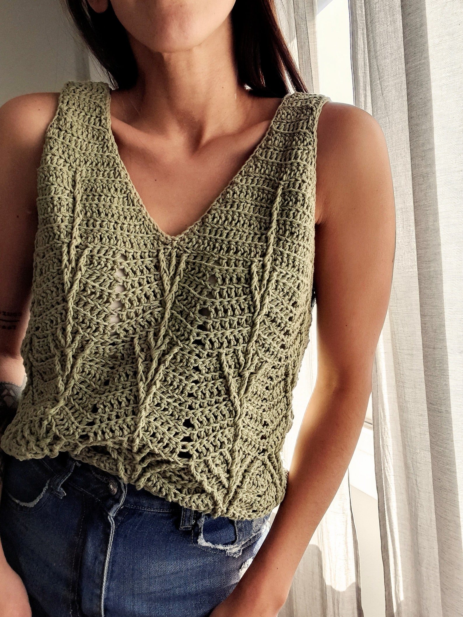 Crochet Top Blouse Pattern PDF Women's Top Blouse Crochet Pattern Top ...