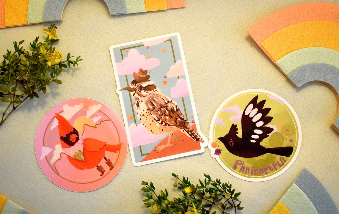 Cactus Wren Sticker | Arizona Birds - Etsy