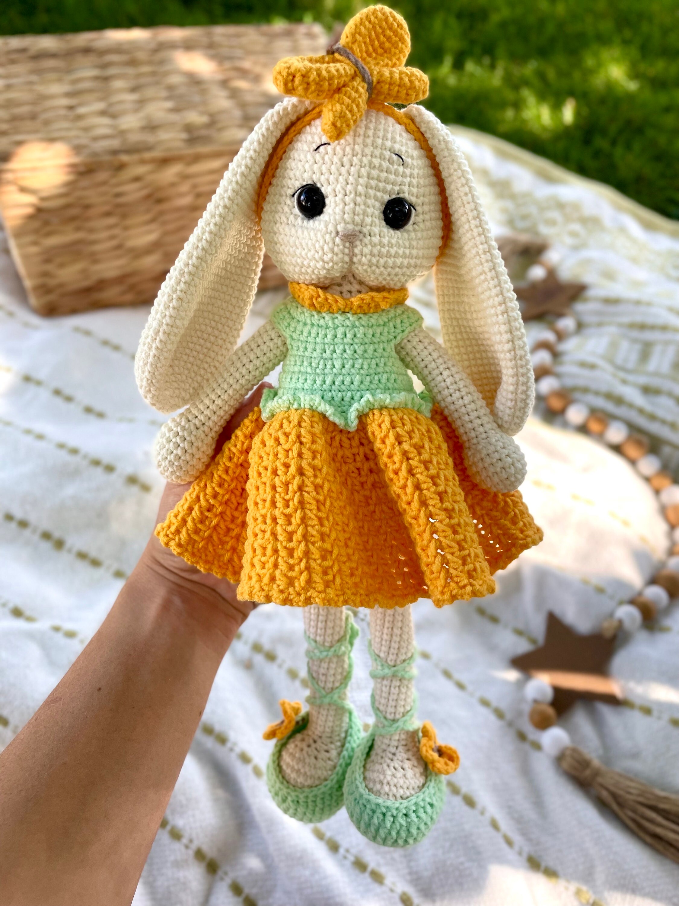 Doll Bunny Crochet Pattern. Beginner Friendly - Etsy