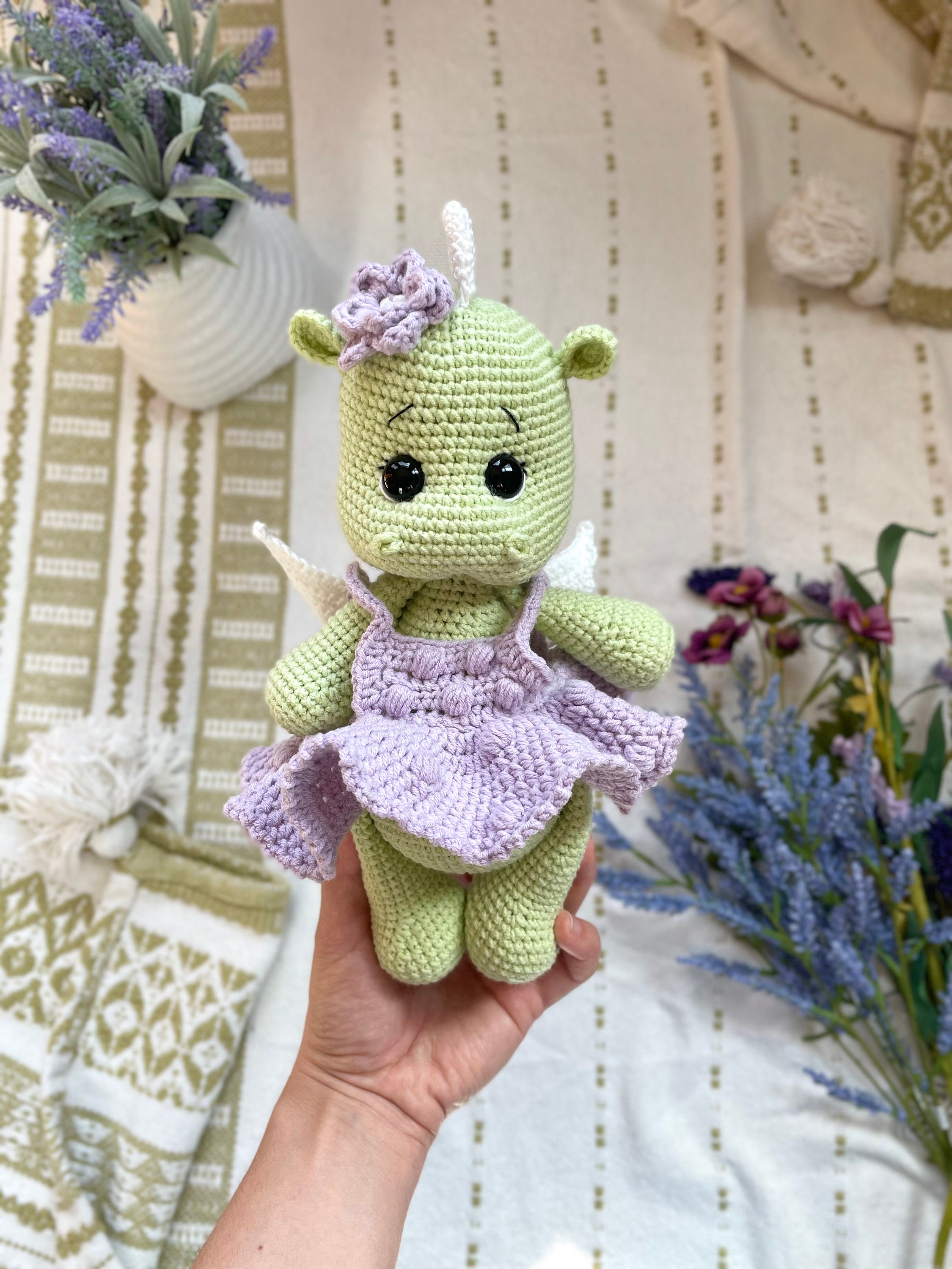 Lavender – Dragon Girl – Crochet Pattern. Beginner Friendly. PDF Only ...