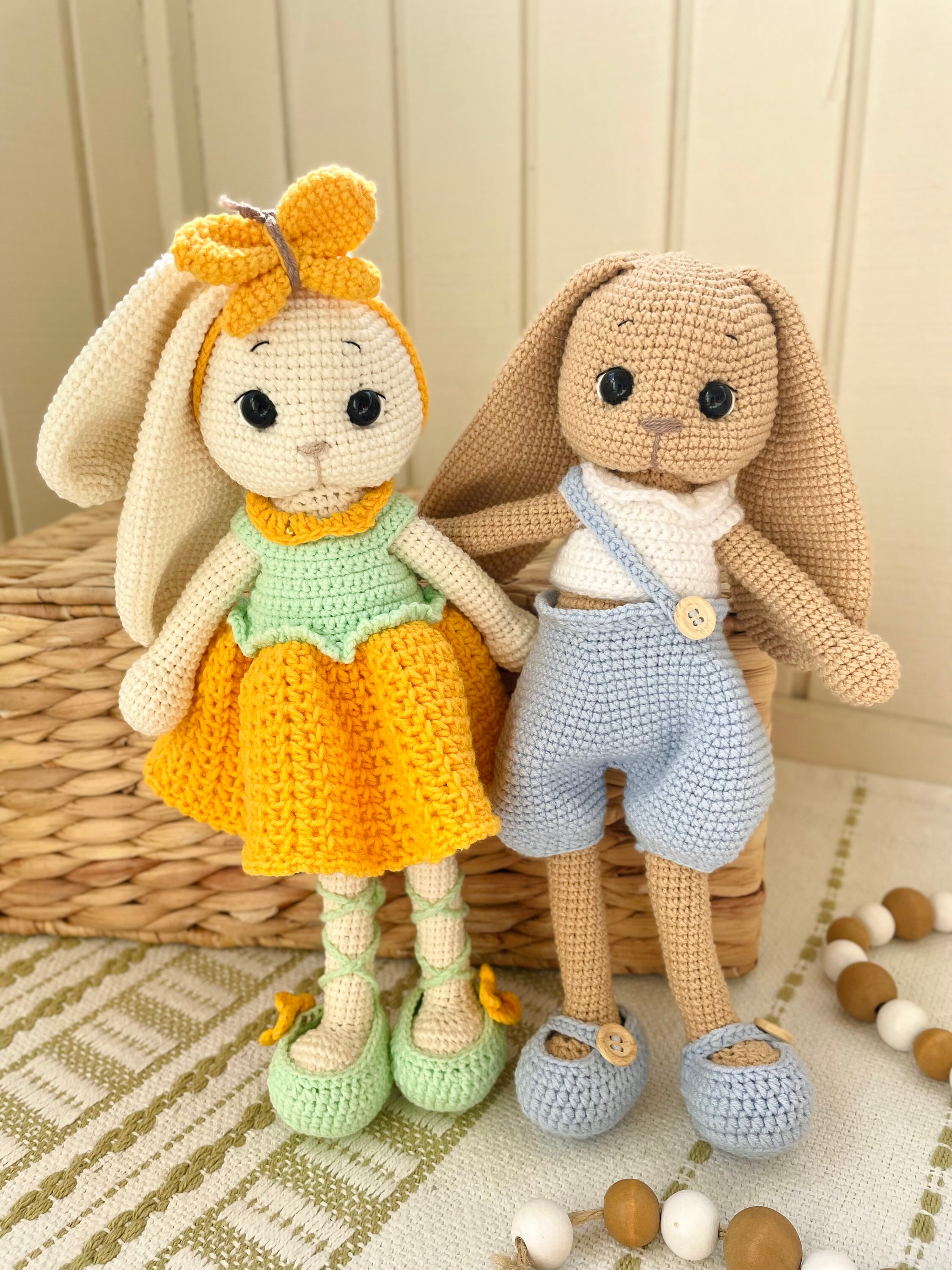 Doll Bunny Crochet Pattern. Beginner Friendly - Etsy
