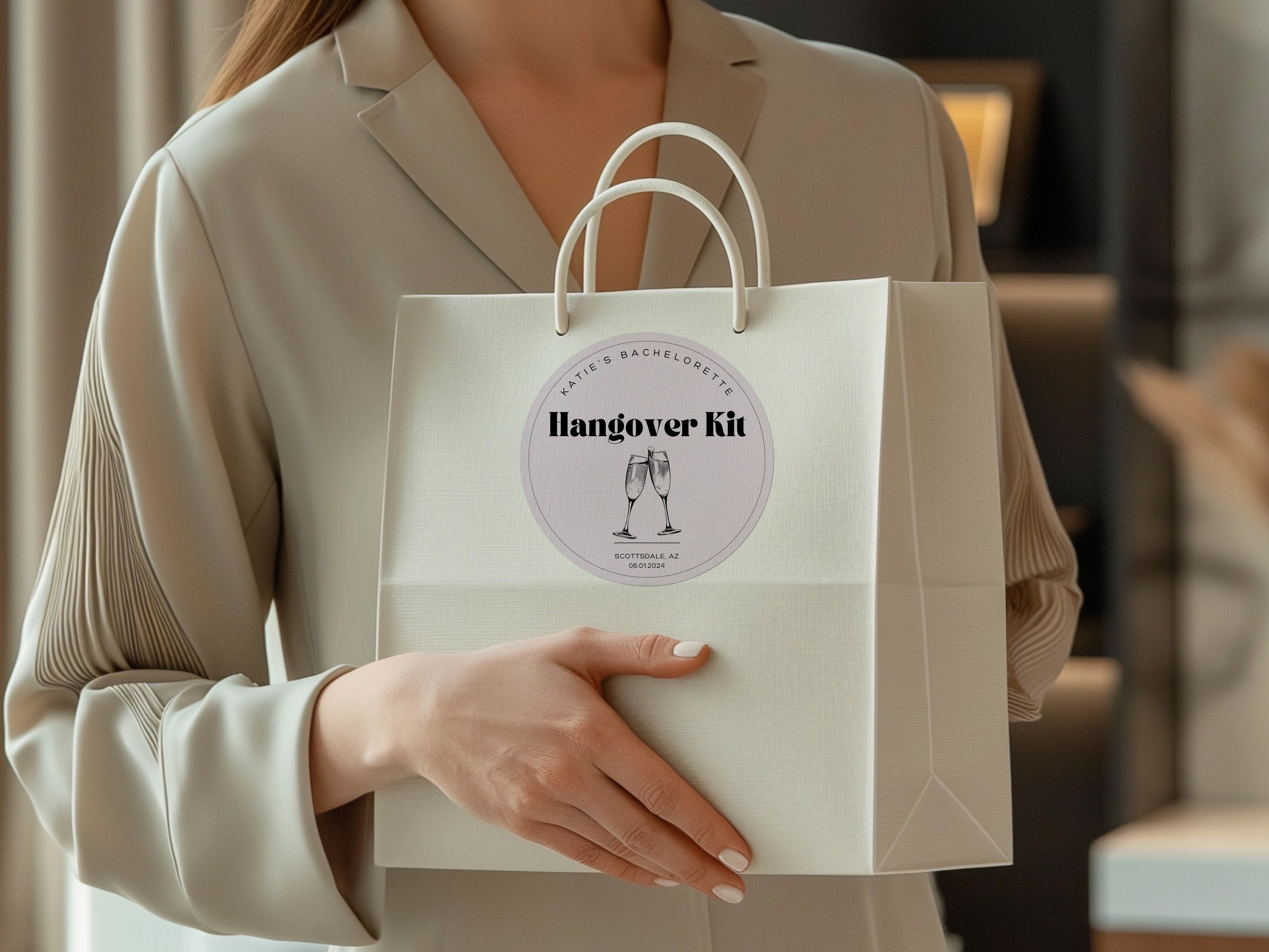 Editable Bachelorette Hangover Survival Kit Label - Instant Download ...