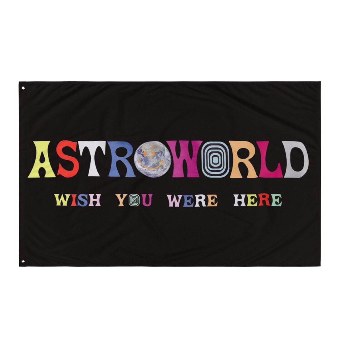 TRAVIS SCOTT FLAG Astroworld, Travis Scott Poster, Travis Scott Album ...