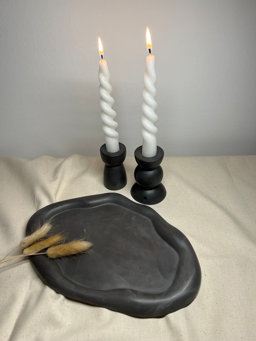 Decorative Tray With Candle Holder | Decor | Living Room | Modern Table ...