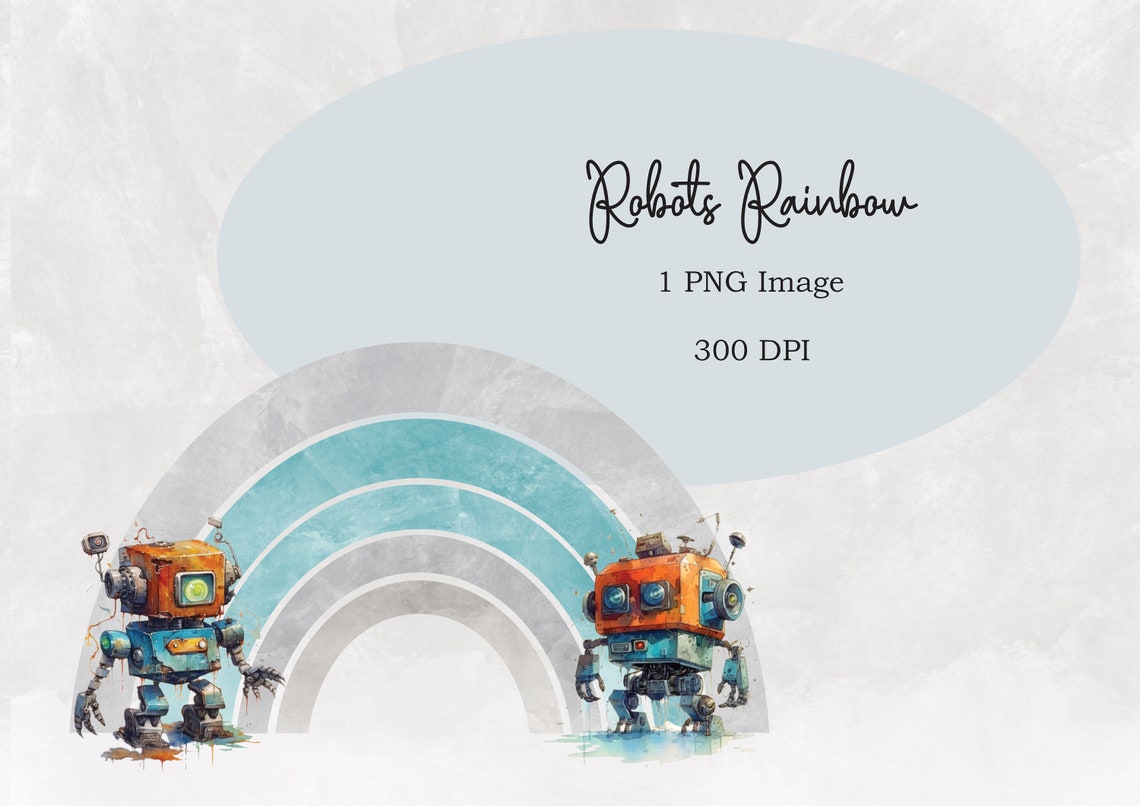 Rainbow PNG, Robot PNG, Robots PNG, Transparent Background Png, Digital ...