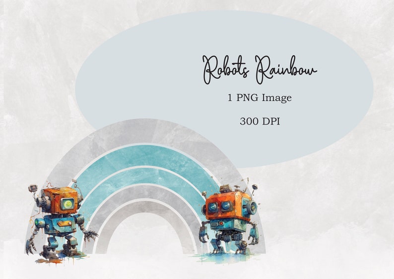 Rainbow PNG, Robot PNG, Robots PNG, Transparent Background Png, Digital ...